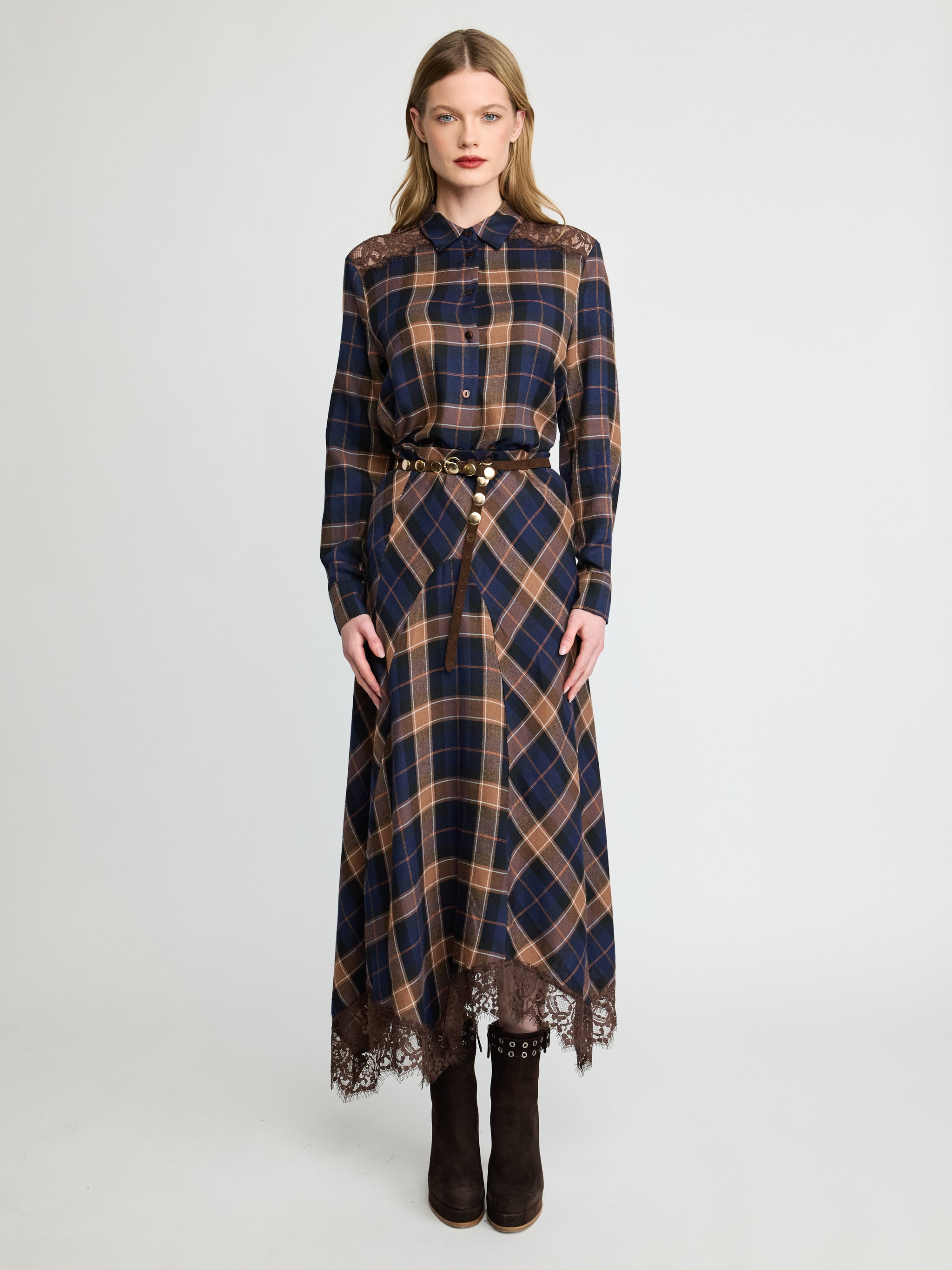 Plaid Collared Shirt